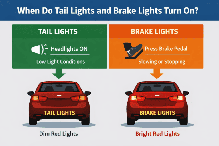 Tail Lights vs Brake Lights: Explained & Fix Guide